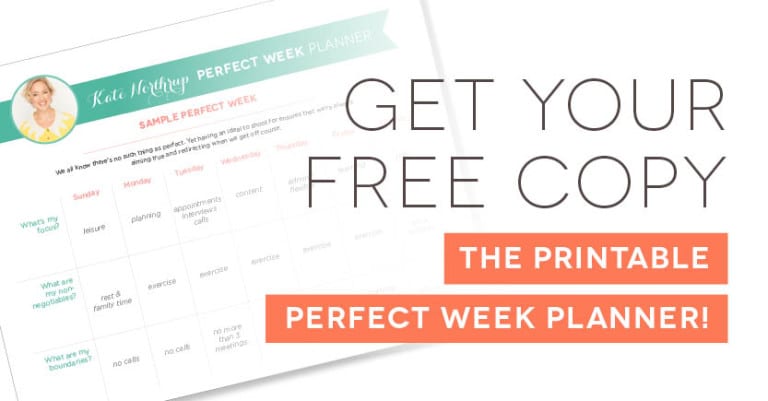 A Behind-the-Scenes Look at How I Work + A Printable Perfect Week ...