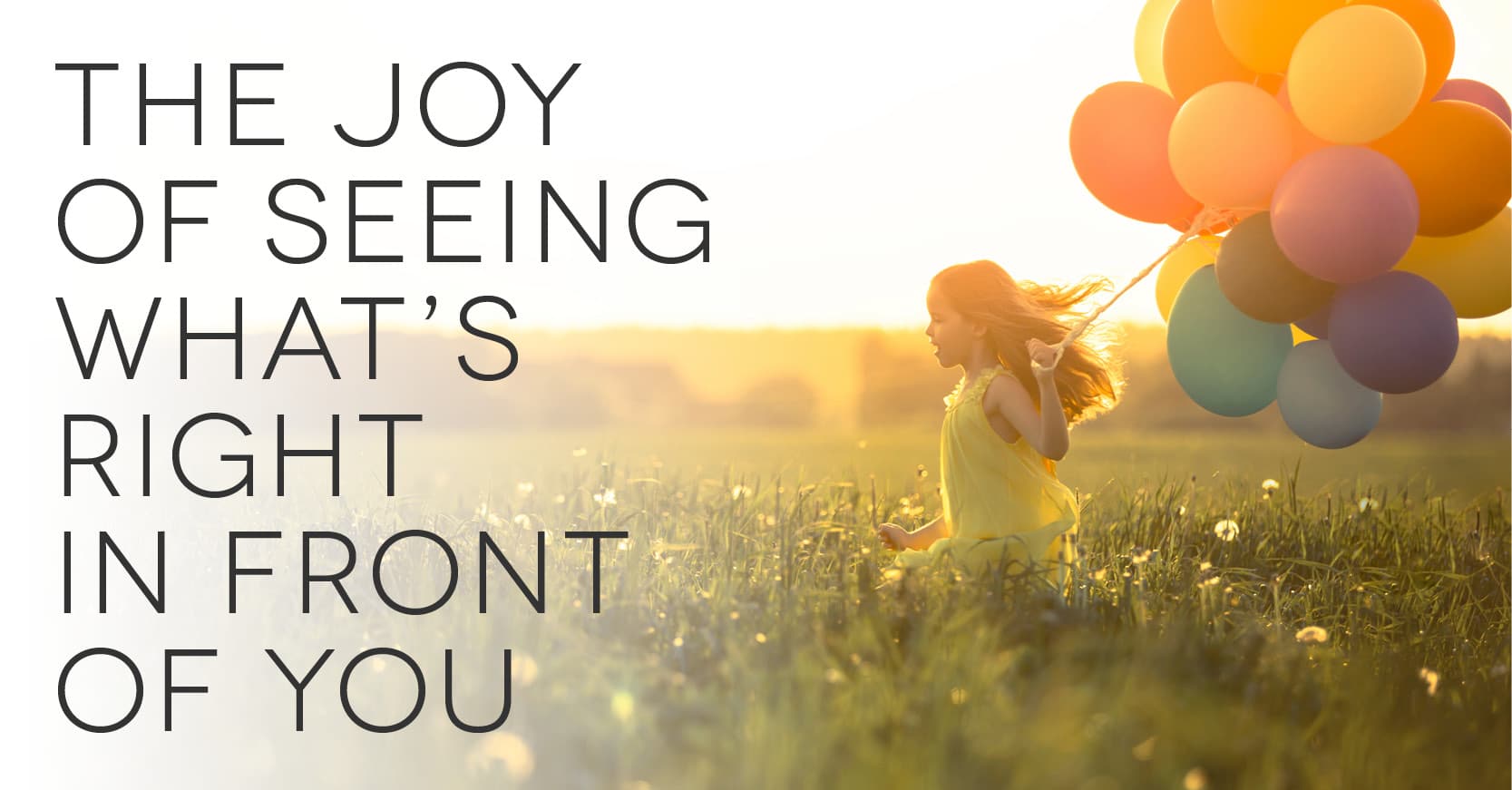 The Joy of Seeing What's Right In Front of You - Kate Northrup